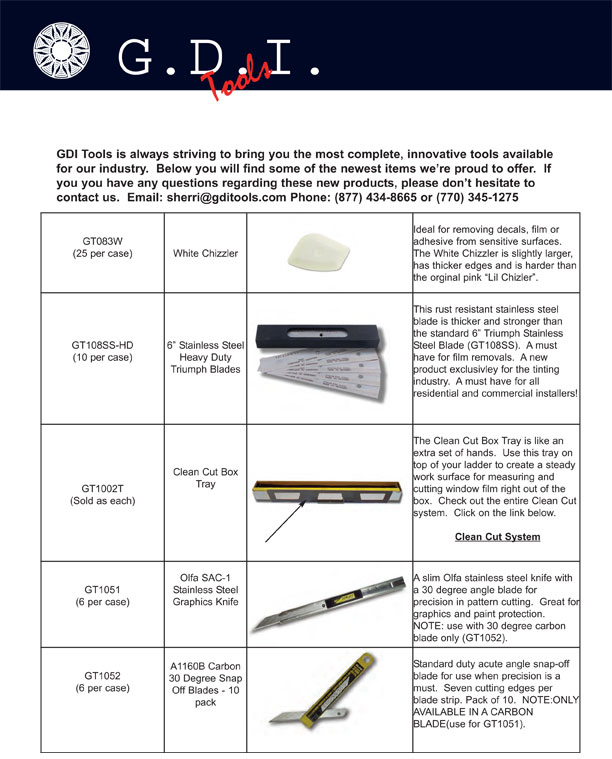 GDI Tools 2011-New-Items - GDI Tools